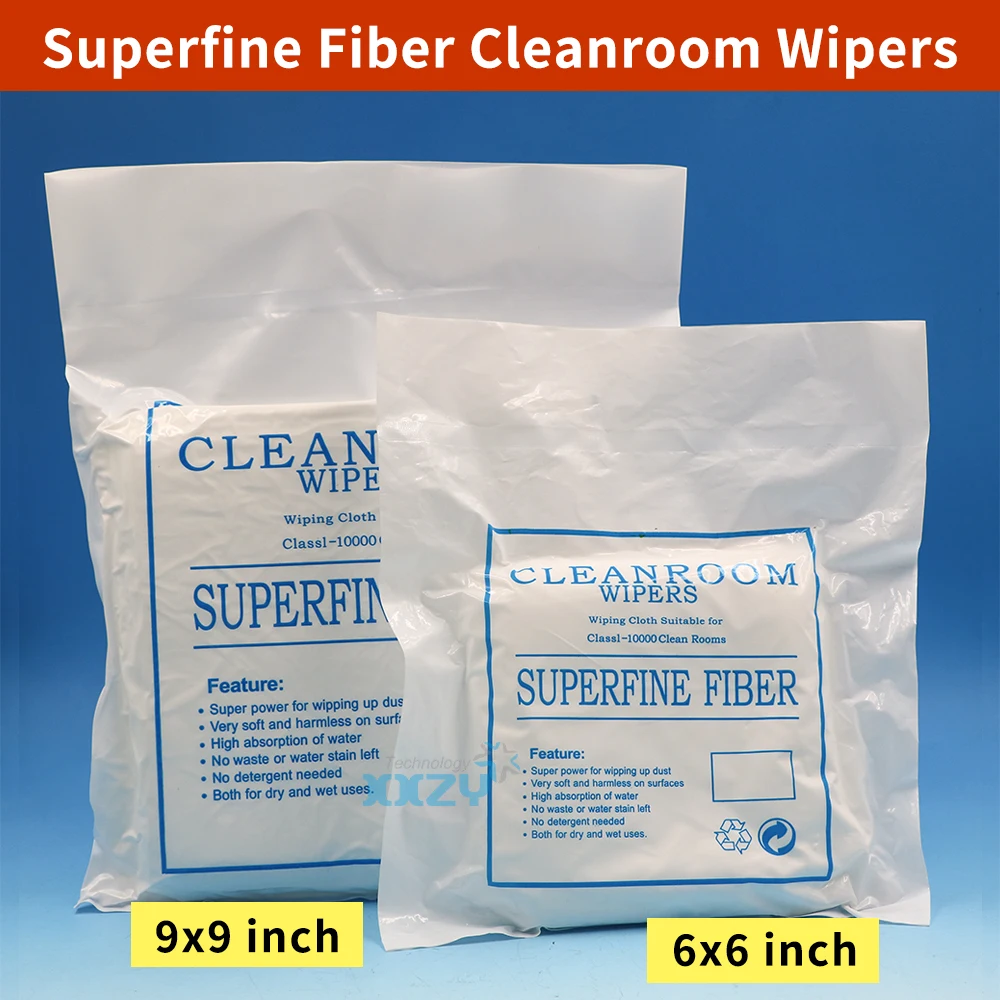 100PCs-Bag-Superfine-Fiber-Cleanroom-Wipers-9-9inch-Non-Dust-Cloth-for ...