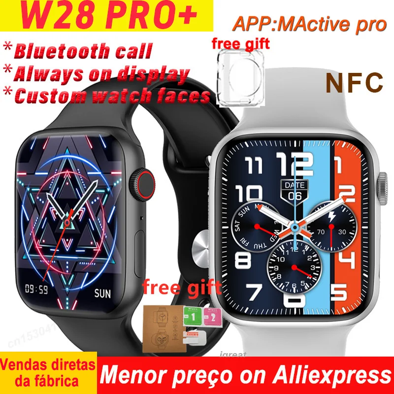 Microwear reloj inteligente W28 Pro + para hombre y mujer, accesorio de ...
