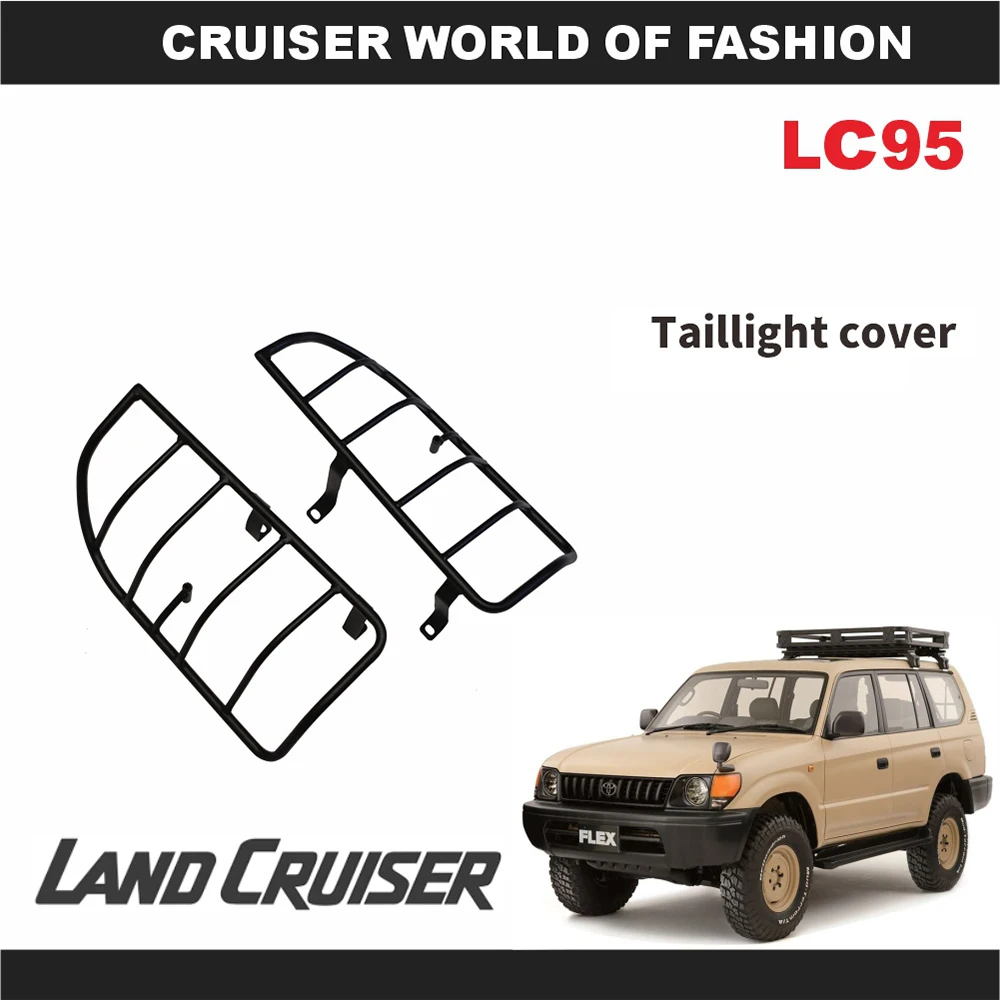 Rear-Lamp-Hoods-For-Toyota-LC95-Land-Cruiser-Tail-Light-Cover-Stainless ...