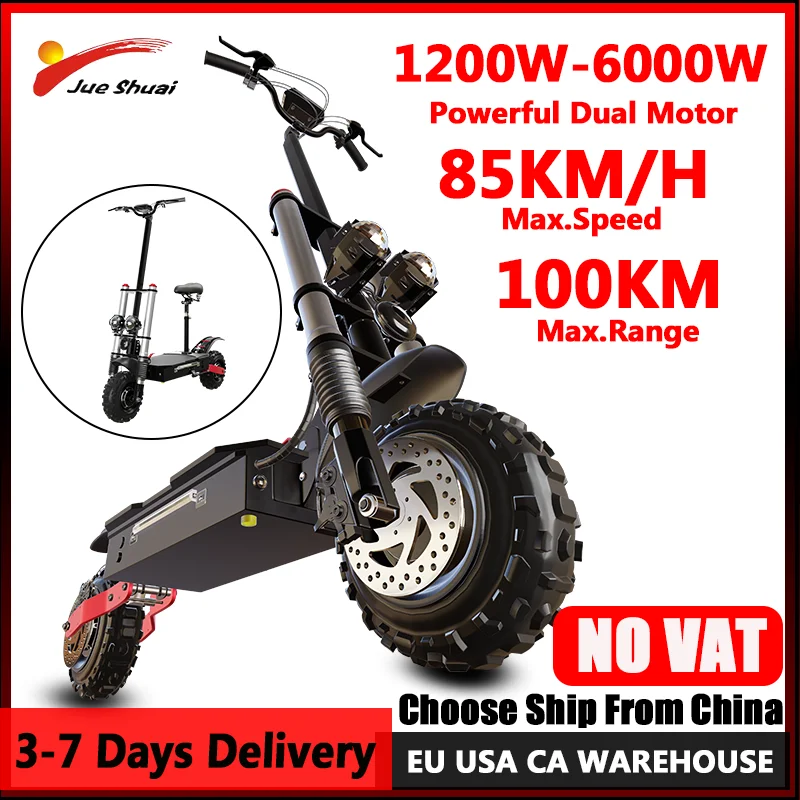 Dual-Shock-Apsorption-Electric-Scooter-1200W-6000W-Strong-Dual-Motor-E ...