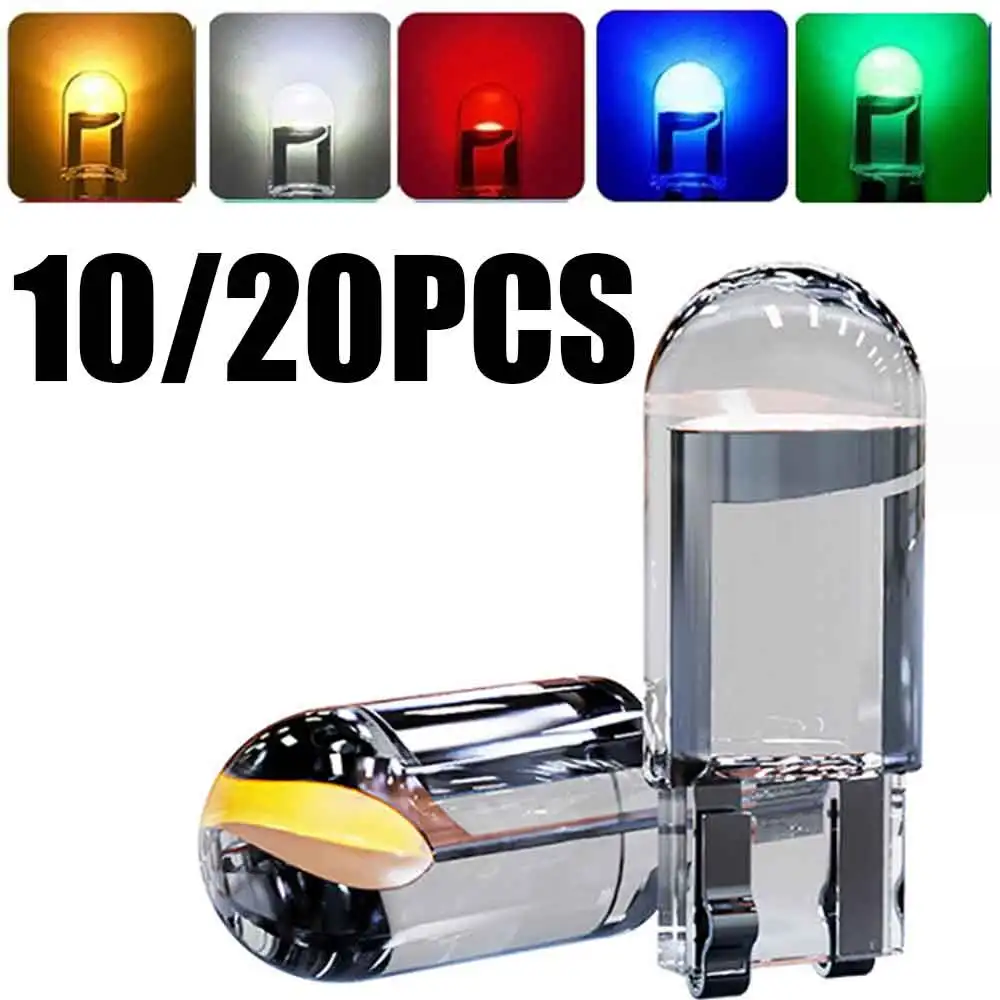 10-20Pcs-Super-Bright-W5W-194-T10-LED-Car-Signal-Lights-Bulb-Glass ...