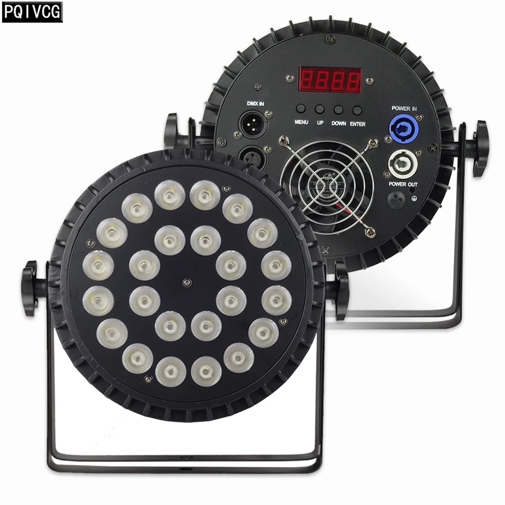 Aluminum-Stage-Par-24x18W-RGBWA-UV-6in1-Led-Par-Light-Led-Flat-Par ...