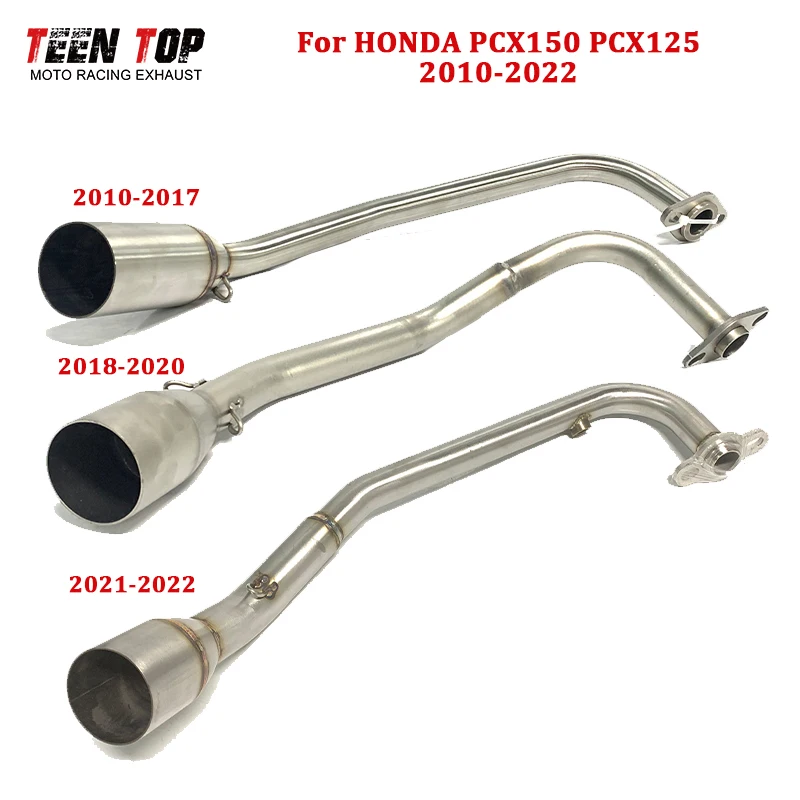 For Honda PCX150 PCX125 Exhaust Front Link Pipe 51mm Motorcycle Exhaust ...