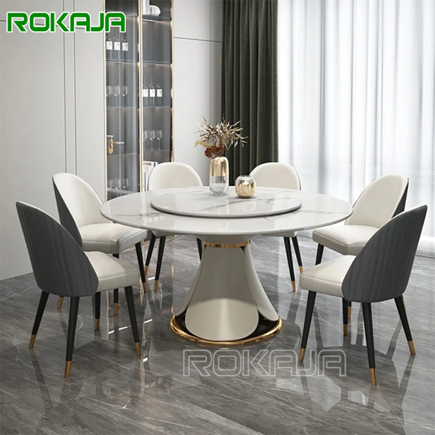 Round Expandable Dining Room Table