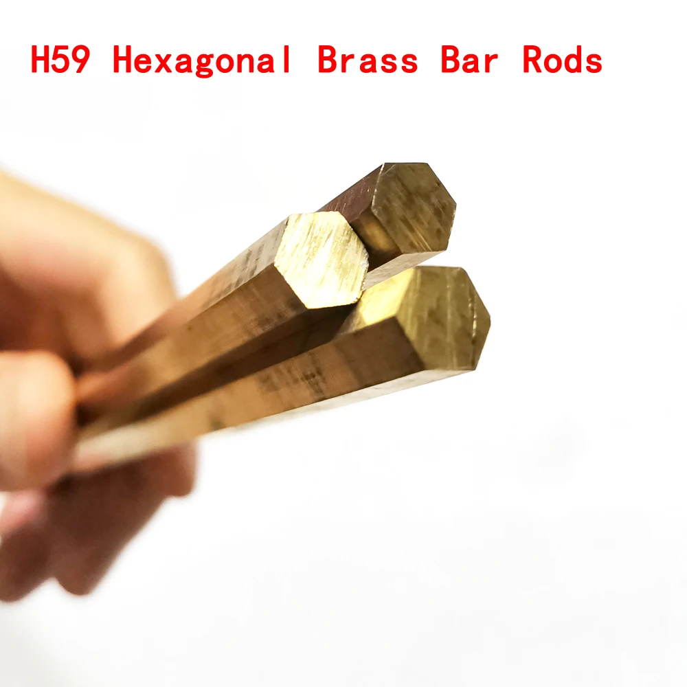Length 200mm 500mm Hexagonal Brass Rods Bar H59 Brass Hexagonal Solid ...