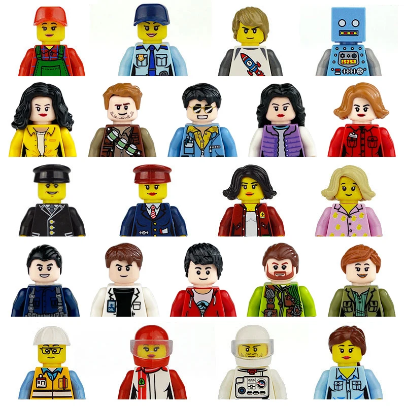 Mini-figuras-de-acci-n-de-ocupaci-n-de-carreras-urbanas-bloques-de ...