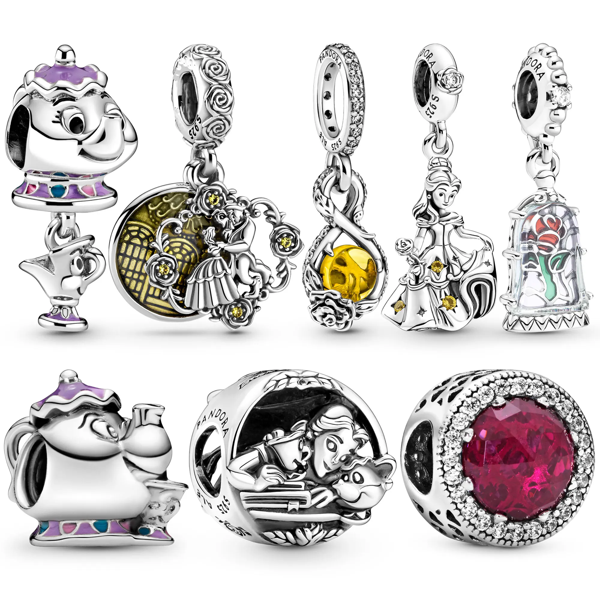 Breloques Pandora en argent Sterling 100% pour femmes, perles, adaptées ...