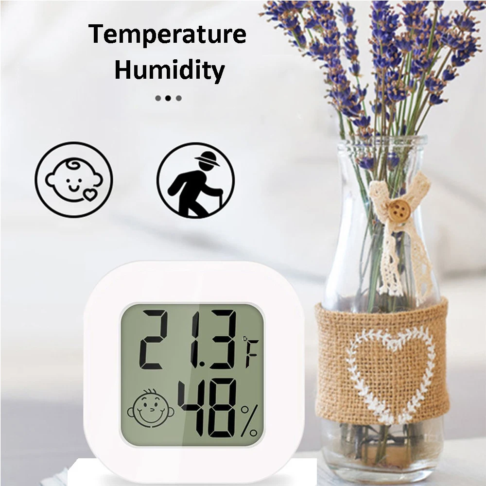 Indoor-Thermometer-2Pack-Humidity-Gauge-Meter-Digital-Hygrometer-Room ...