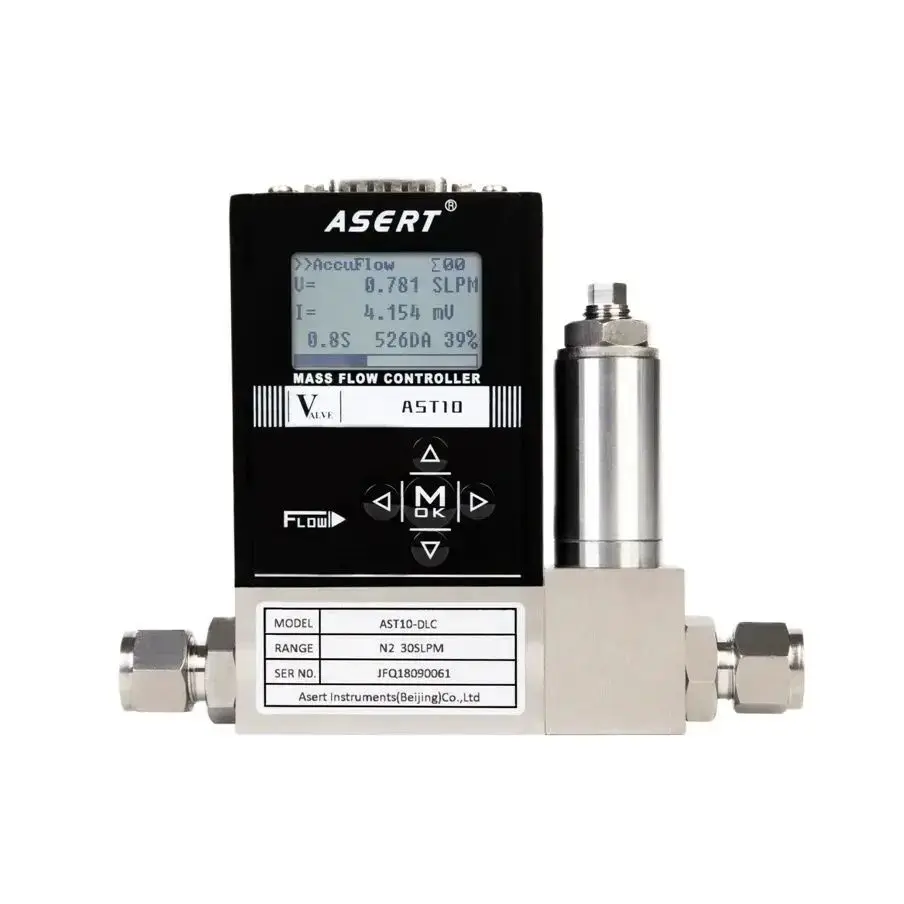 Gas-mass-flow-meter-digital-display-stainless-steel-flow-controller ...