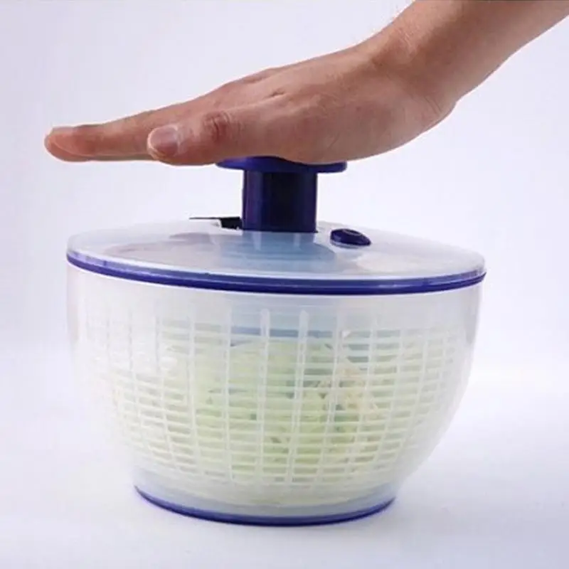 Rotating-Drainage-Basket-hand-pressed-Lettuce-Leaf-Dehydrator-Greens ...