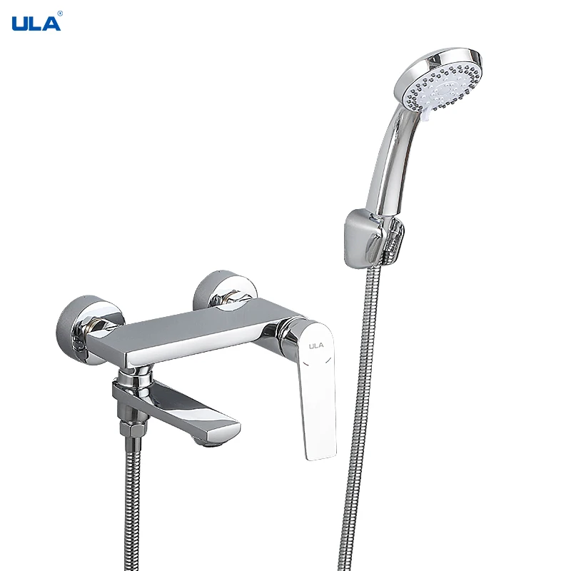 ULA Bathtub Shower Set Mixer Valve Space Saving Bathtub Mixer Taps Hot ...