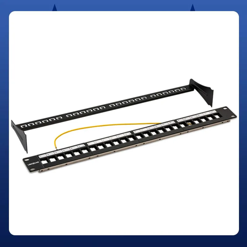 24-Port-Blank-Mount-Keystone-Jack-Cat5e-Cat6-Cat6A-Cat7-Network-Patch ...