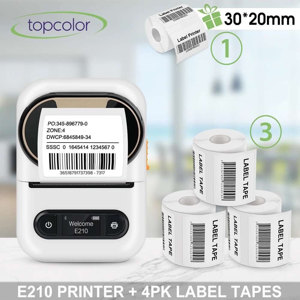 Mini-Label-Printer-E210-Portable-Thermal-Printer-Sticker-Labeling ...