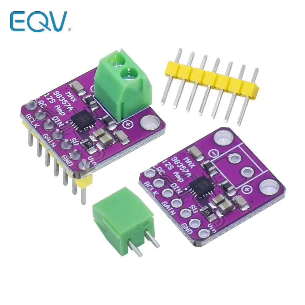 Max98357 I2S 3W Class D Amplifier Breakout Interface Dac Decoder Module ...