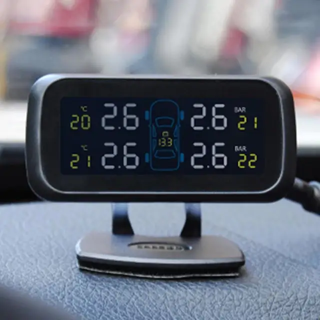 Car TPMS Tire Pressure Monitor System: LCD Real-Time Monitoring with ...