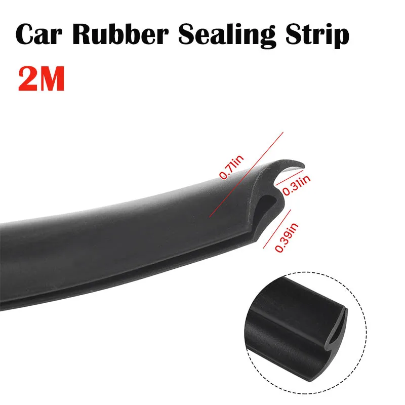 2M-Car-Rubber-Sealing-Strip-Auto-Trunk-Lid-Gap-Seal-Strip-Universal ...