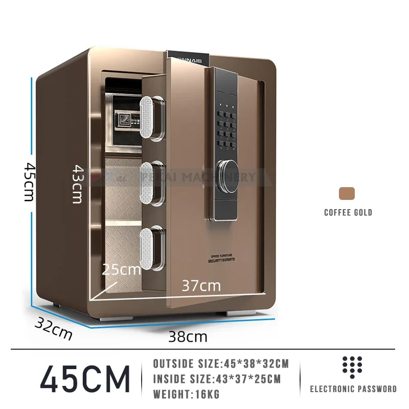 Electronic Safe Deposit Box Digital Password & Fingerprint Safe Box ...