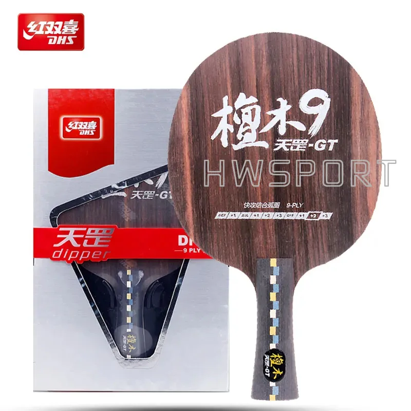 DHS Di GT Table Tennis Blade Dipper 9 Woods Blackwood Surface Ping Pong ...