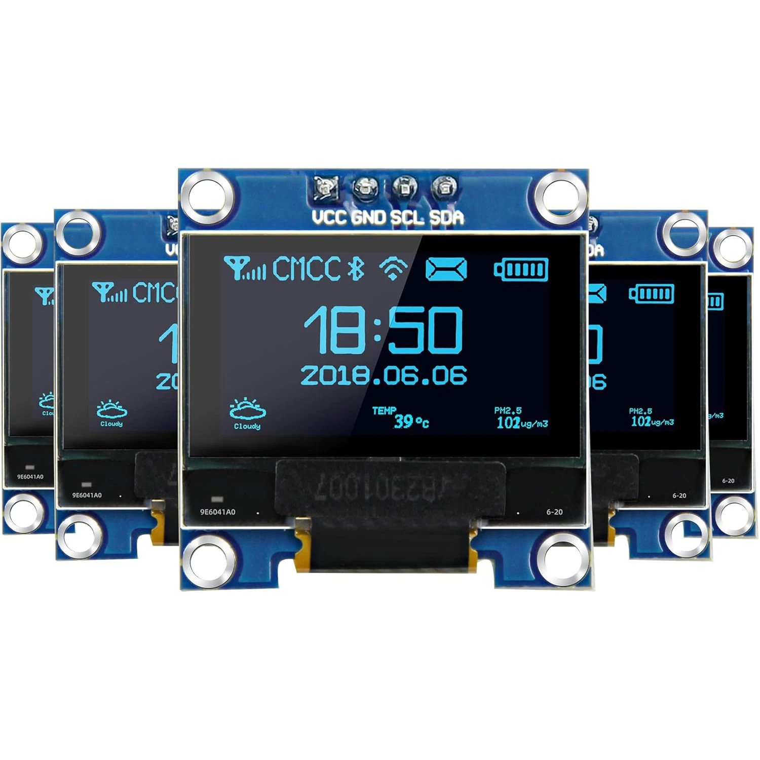 0-96-Inch-OLED-Display-Module-128x64-Pixel-I2C-SSD1306-Luminous-OLED ...