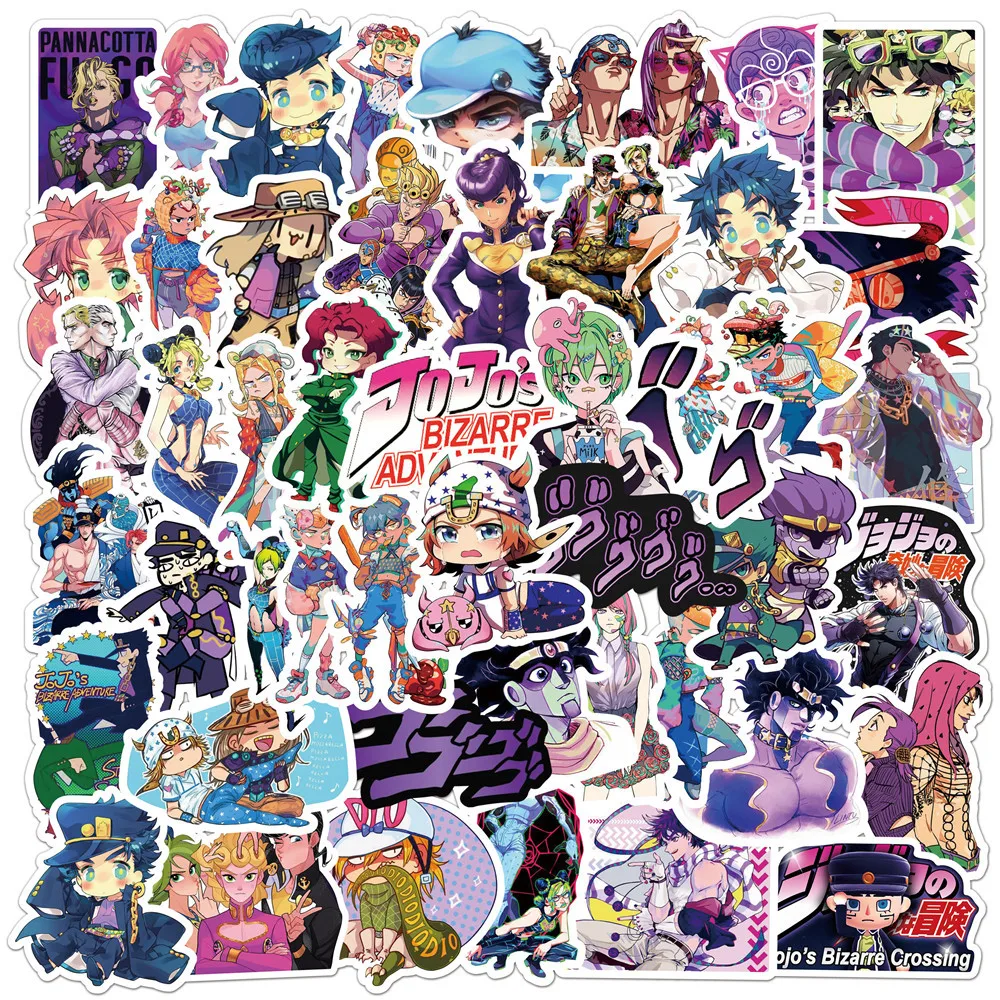 50Pcs-Hot-Blooded-Animation-JOJO-Series-Graffiti-Stickers-Suitable-for ...