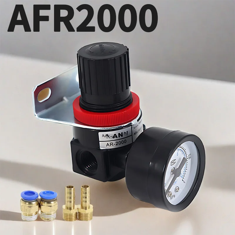 AR2000 Pneumatic Air Compressor Pressure Regulator Reduction Valve with ...