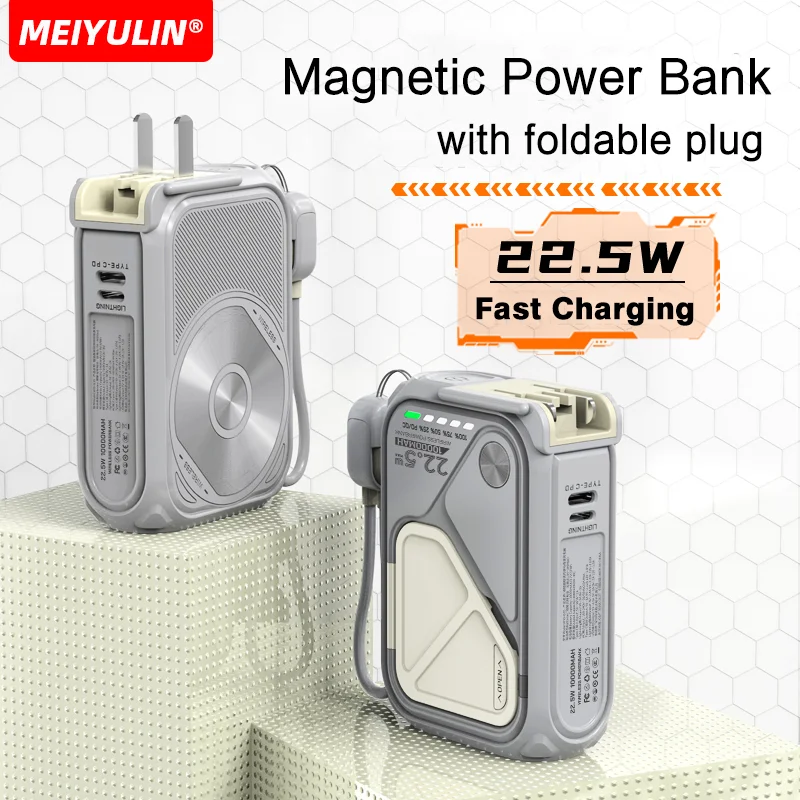 Banco-de-energ-a-inal-mbrico-magn-tico-de-10000mAh-con-soporte-plegable ...