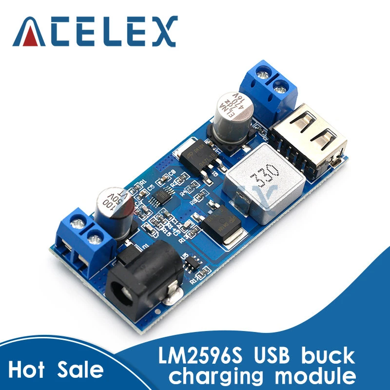 DC DC 24V/12V To 5V 5A Step Down Power Supply Buck Converter Replace LM2596S Adjustable USB Step ...