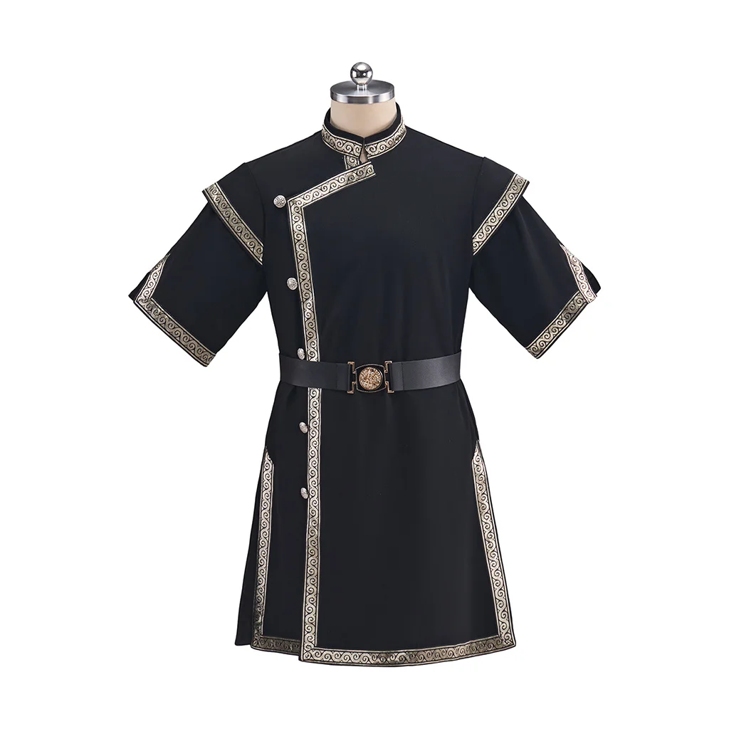 Mens Medieval Knight Tunic Renaissance Short Sleeves Jacket With Belt ...