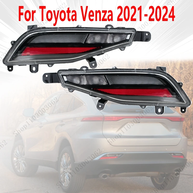 リアバンパーフォグランプトヨタヴェンザ 2021-2024 ブレーキライトアセンブリターンシグナルリバースライトリアバーライト ...