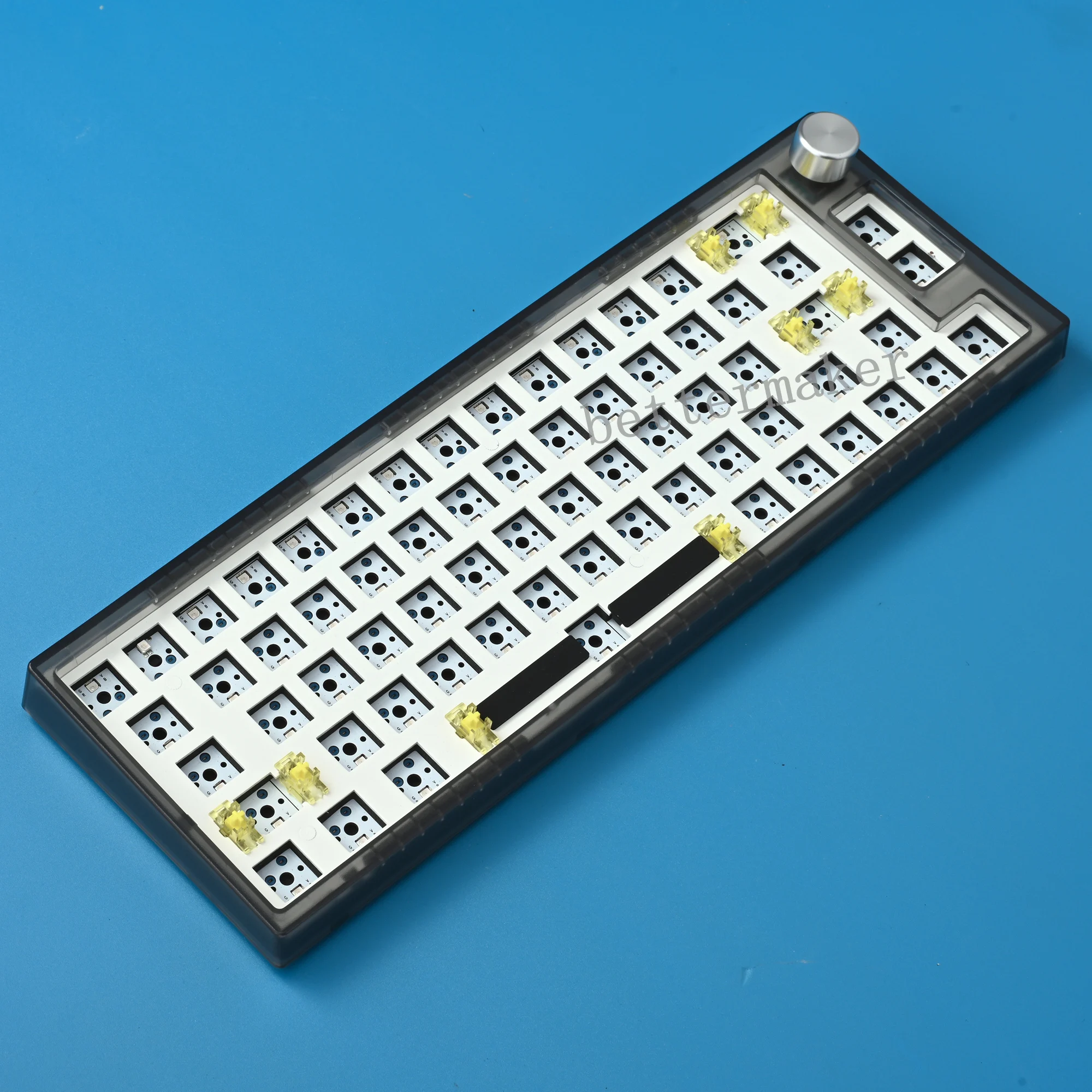 MK66 Pro Junta Kit Teclado Mecânico, 65% Hot Swappable, 3-Mode Lubed ...