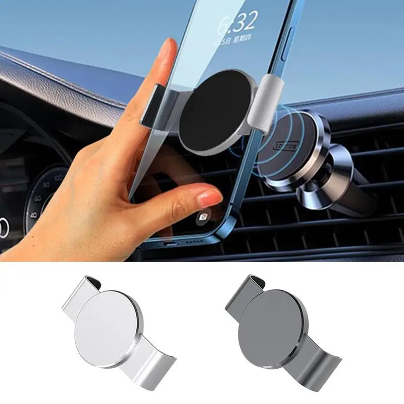 Metal-Phone-Clamp-For-Magnetic-Car-Mount-Phone-Clip-For-Magnet-Phone ...