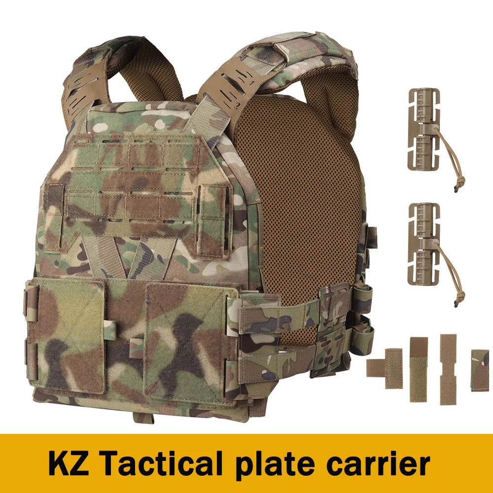 Tactical-KZ-Plate-Carrier-Low-profile-Hunting-Vest-Mesh-Comfort ...
