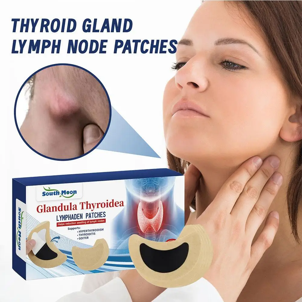 20pcs/box Lymph Nodes Patch Thyroid Lymphatic Patch Reduce Cysts ...