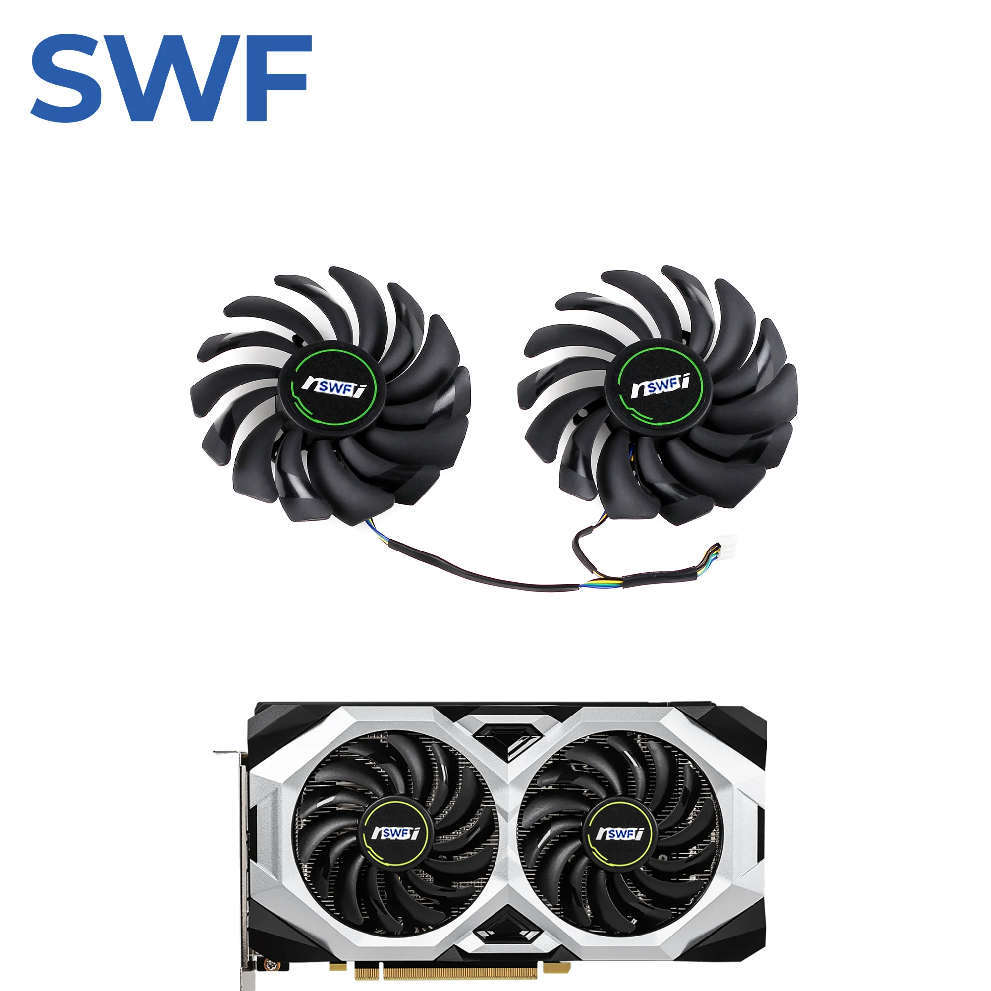 87MM PLD09210S12HH Cooling Fan For MSI GeForce GTX 1660 SUPER Ti VENTUS ...