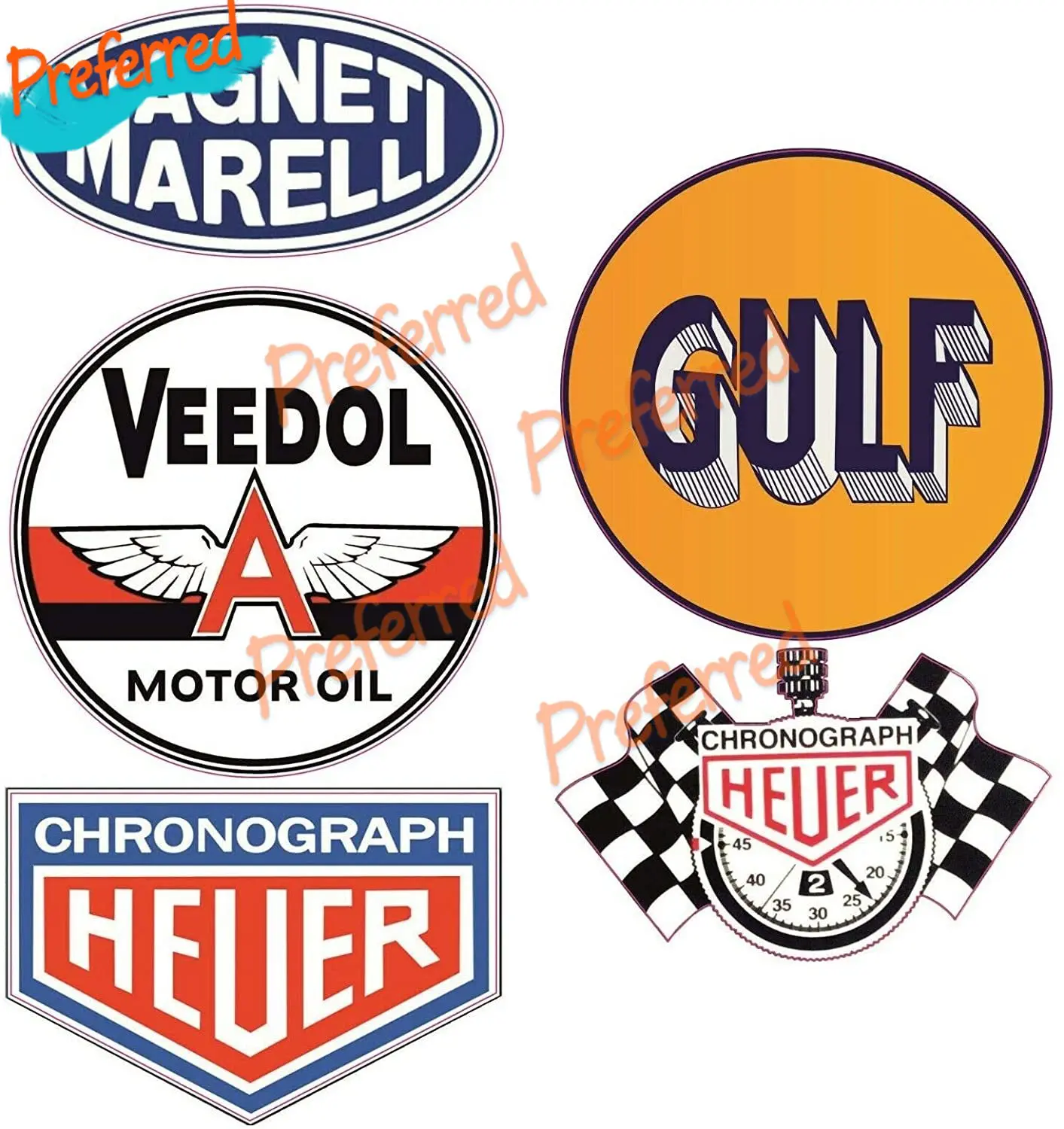 Racing Car Logo Stickers