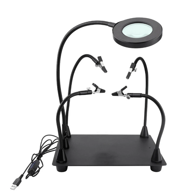 Helping-Hands-Soldering-Soldering-Holder-With-6X-Magnifying-Glass-With ...