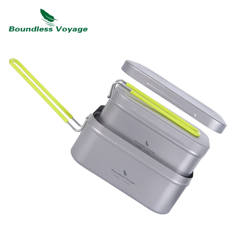 Boundless-Voyage-Titanium-Mess-Tin-with-Lid-Anti-scalding-Handle ...