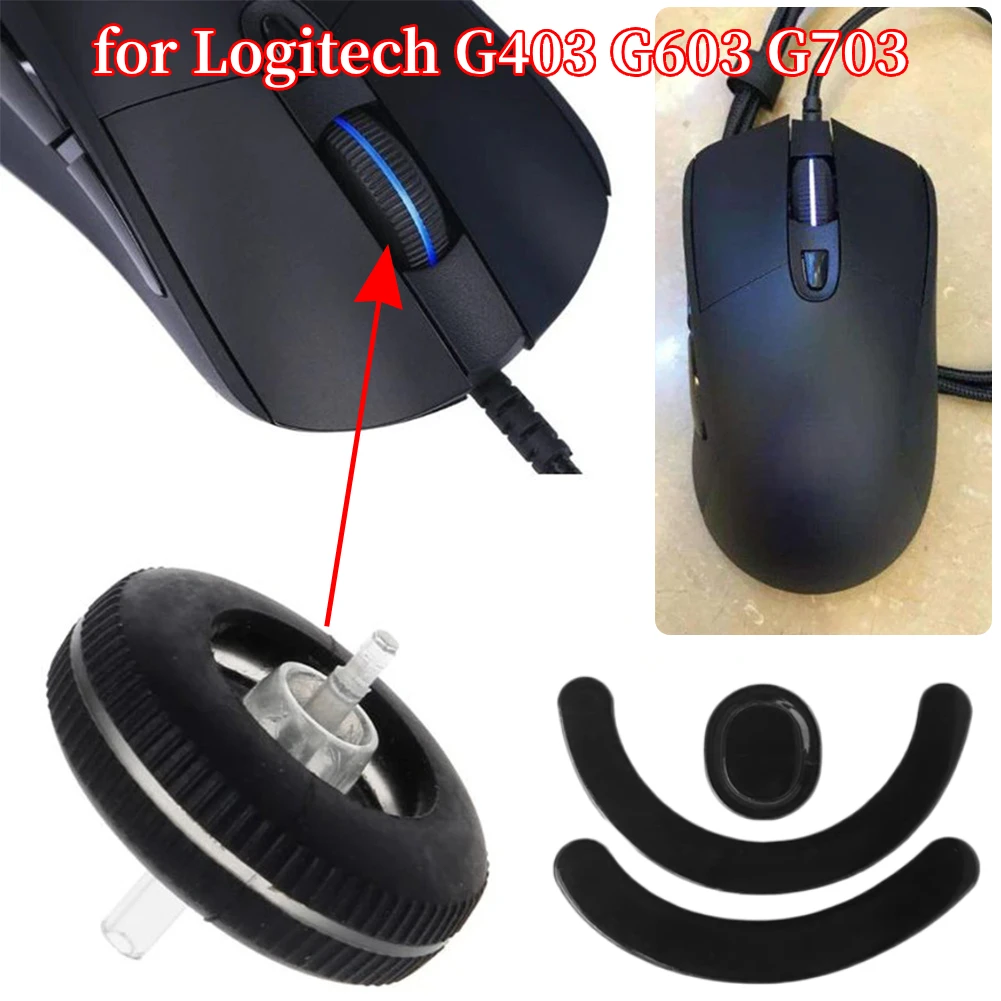 Mouse Scroll Wheel Pulley Mouse Feet Mouse Wheel Plastic Rolling Wheel ...