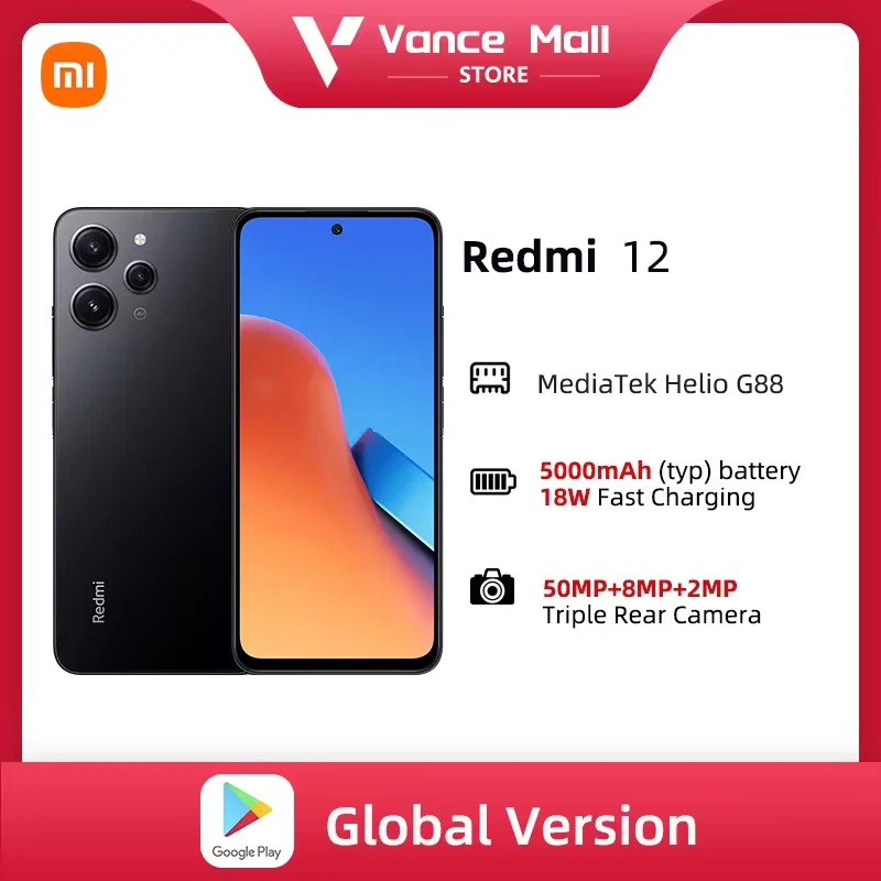 Xiaomi-Redmi-12-cran-6-79-FHD-90Hz-Batterie-Longue-Dur-e-en-mAh-Triple ...