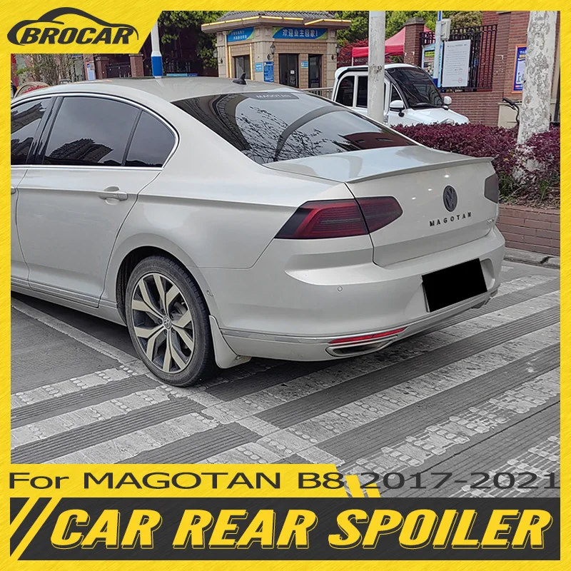 For-VW-Volkswagen-MAGOTAN-B8-2017-2021-ABS-material-car-rear-wing ...