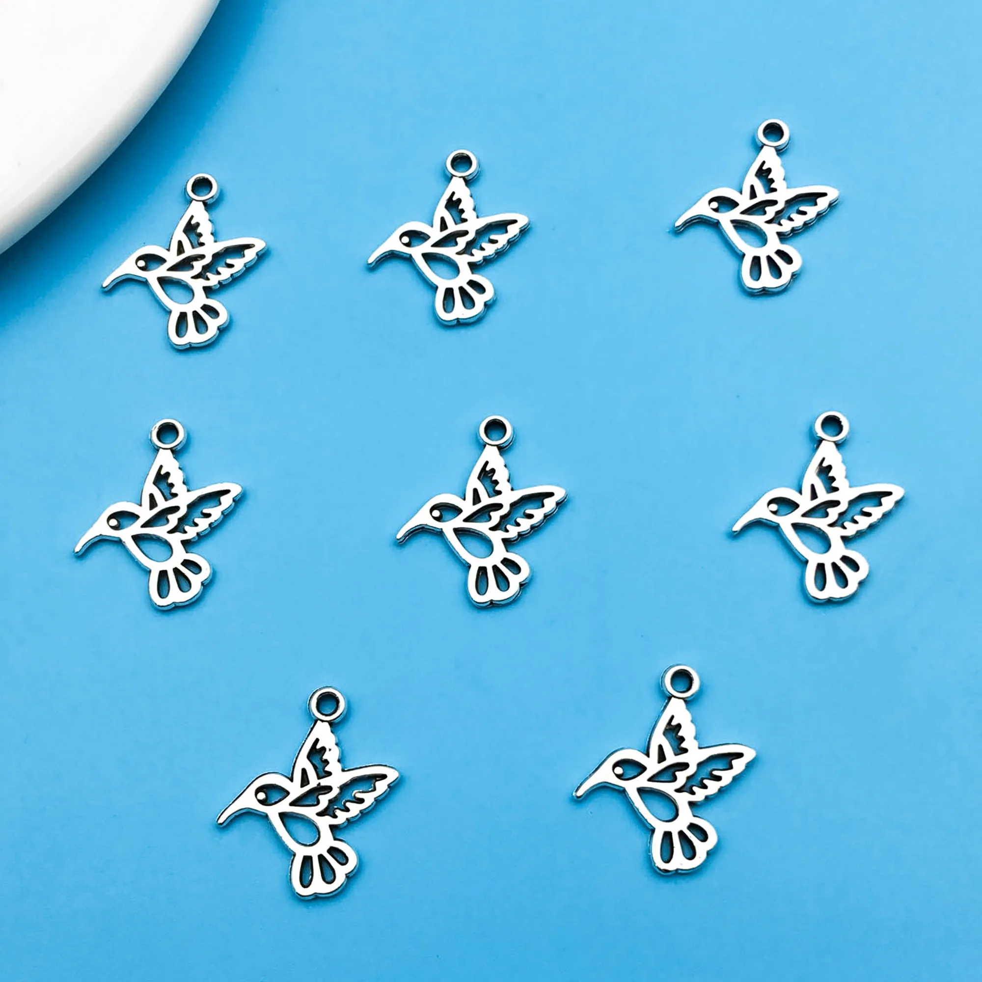 10-20pcs-Cute-Hollow-Out-Hummingbird-Charms-Animal-Pendant-For-DIY ...