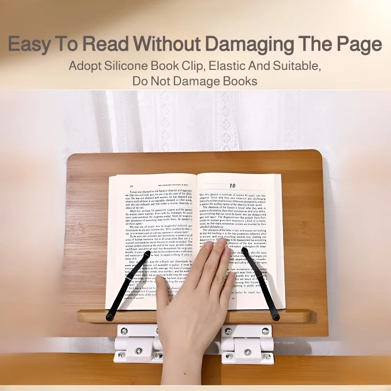 Book Reading Stand Desk Clamp Book Stand For Reading Adjustable ...