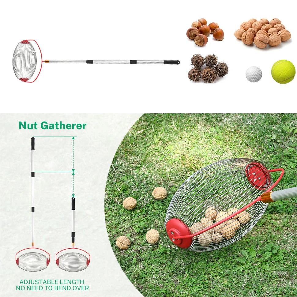 Ball-Collector-Rolling-Nut-Harvester-Ball-Picker-Adjustable-Outdoor ...