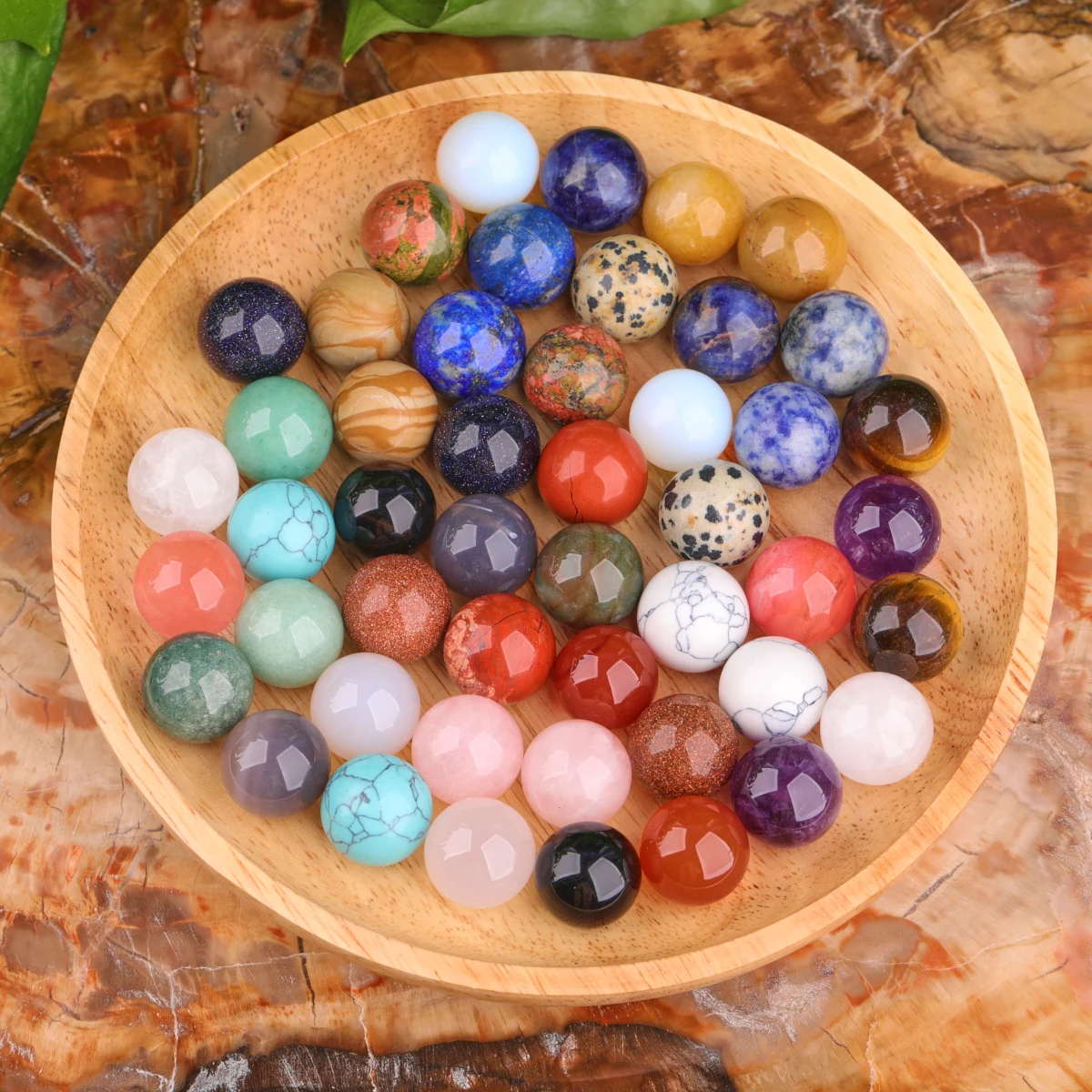 16mm Gemstone Sphere Mini Crystal Ball Reiki Healing Quartz Amethysts ...