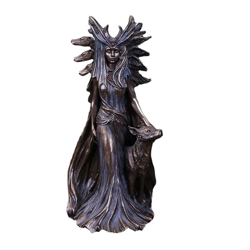 Hecate-Greek-Goddess-Of-Magic-With-Her-Hounds-Statue-Figurine-Modern ...