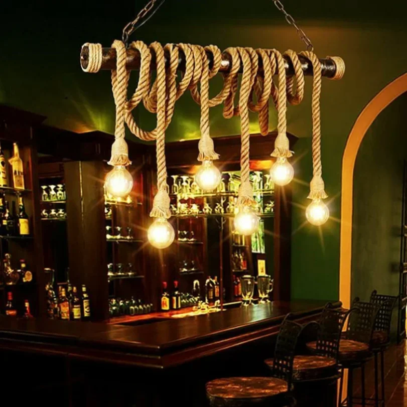 Vintage-Loft-Hemp-Rope-Pendant-Light-for-Restaurant-Cafe-Bar-Club ...