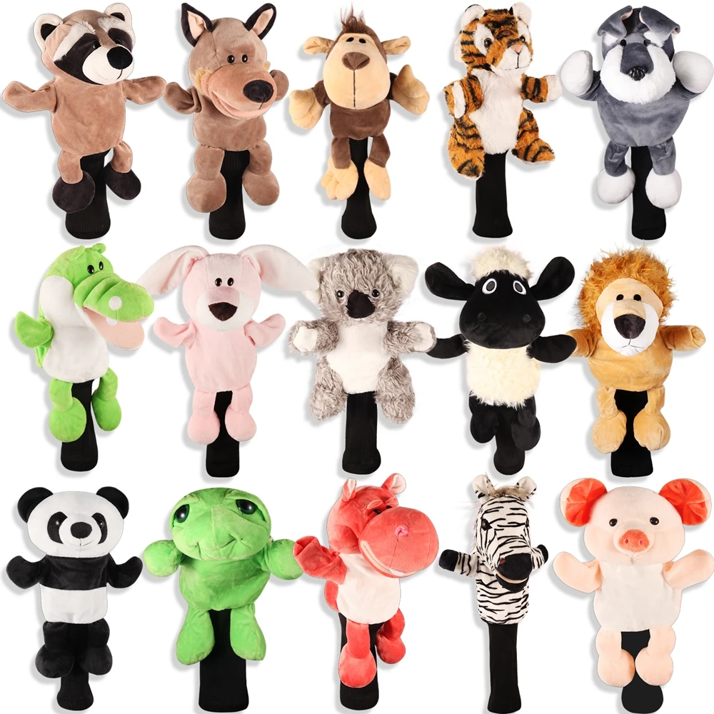 Plush Animal Stockings Closure Golf Club Headcover Driver Cover ...