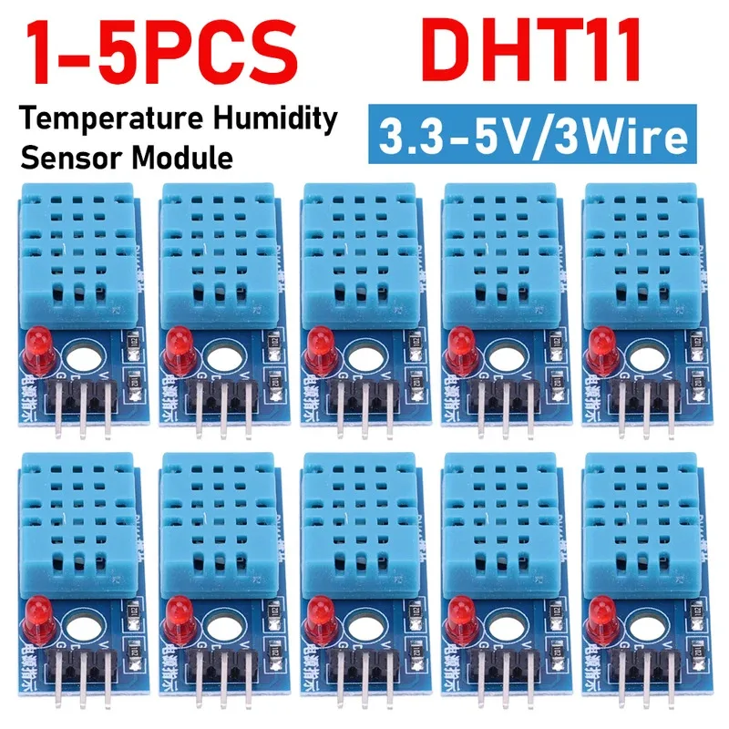 1-10pcs DHT11 Digital Temperature&Humidity Sensor Module Board 3.3V-5V ...