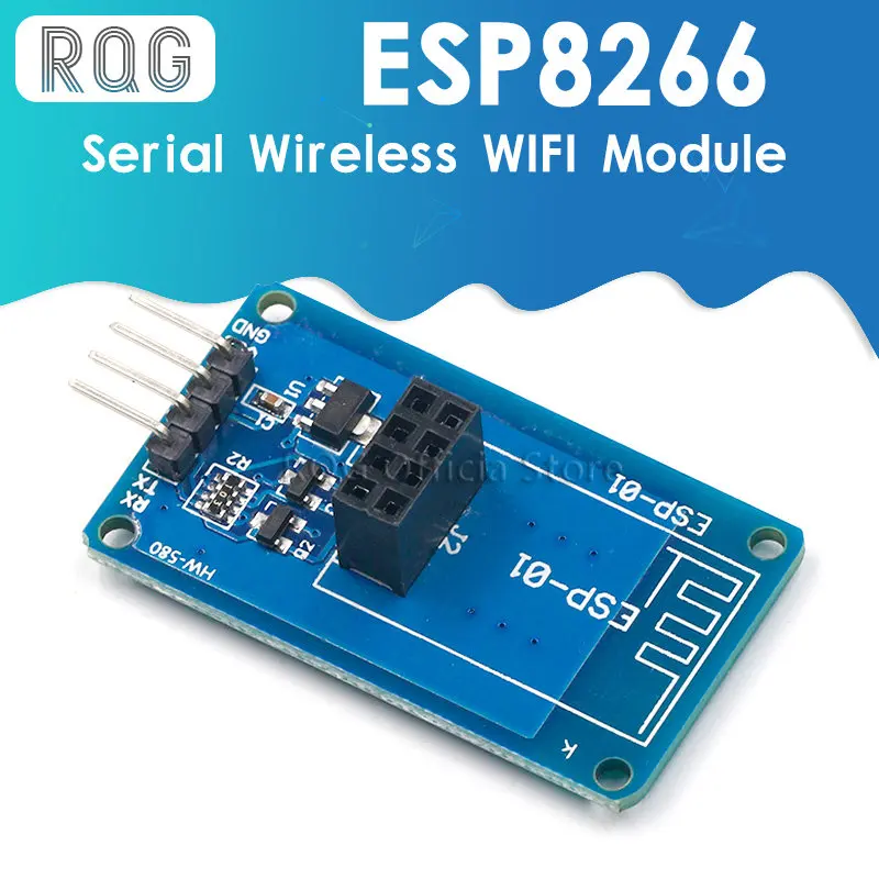 Módulo adaptador inalámbrico ESP8266 ESP 01, serie WiFi, 3,3 V, 5V, Esp01, adaptadores PCB ...
