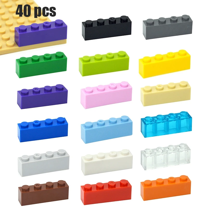 1x4-Dots-Thick-Bricks-DIY-Building-Blocks-Figures-Educational-Creative ...